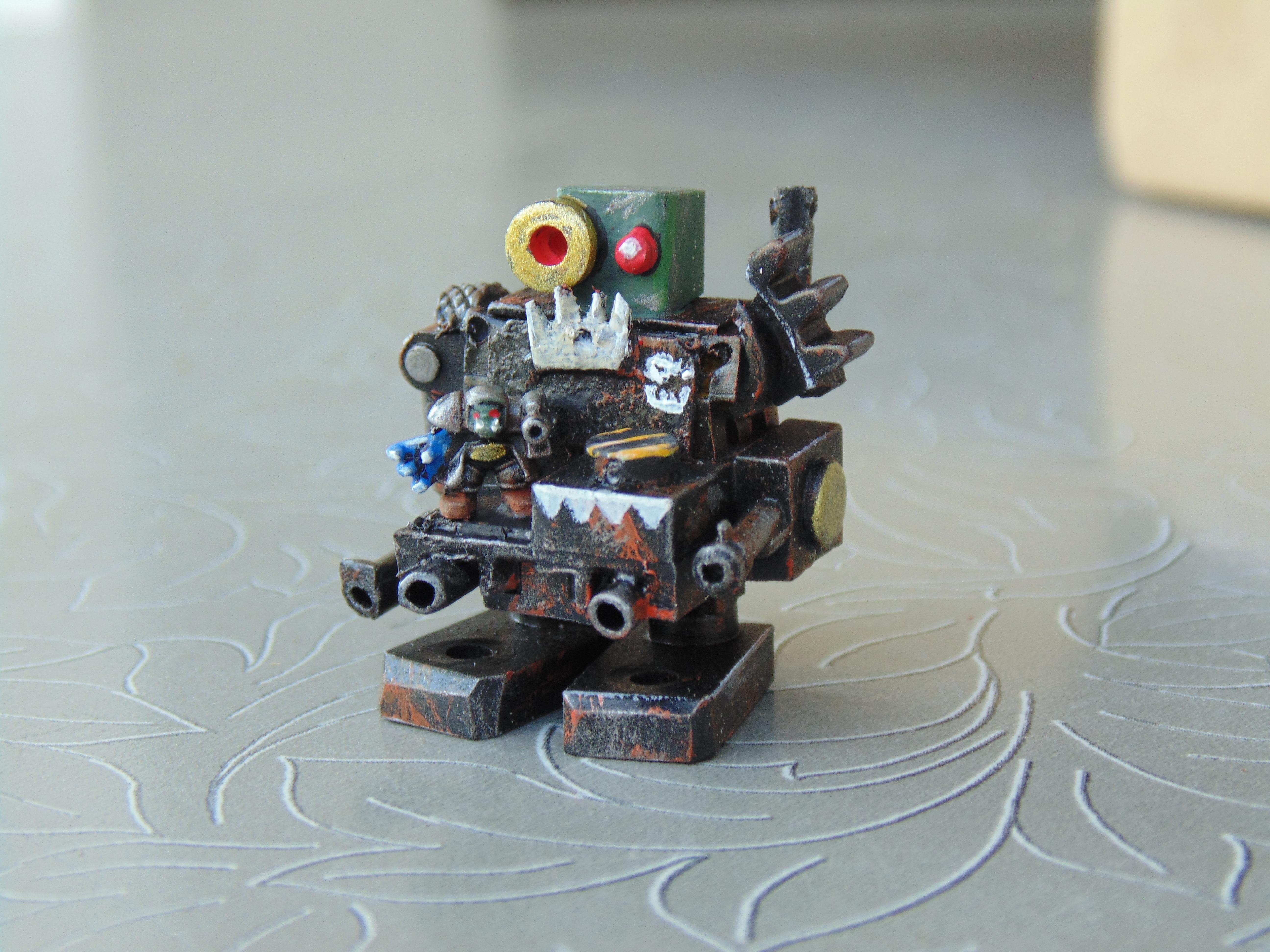 6mm, Conversion, Epic, Gargant, Green, Oldhammer, Orks, Scratch, Scratch Build, Stompa ...